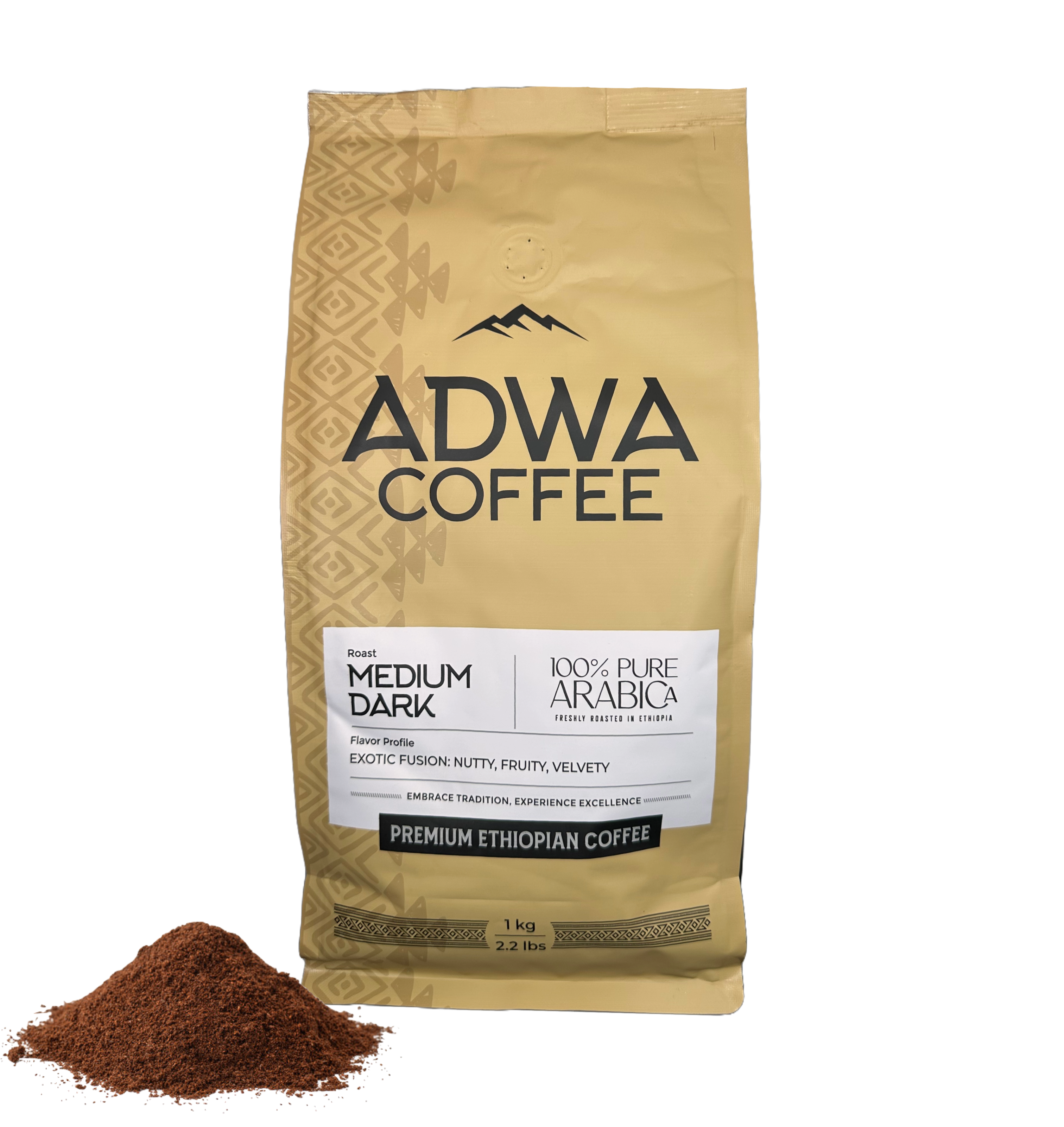 Adwa Coffee 1kg – Ground Coffee | Premium Ethiopian Arabica – Cavon Coffee